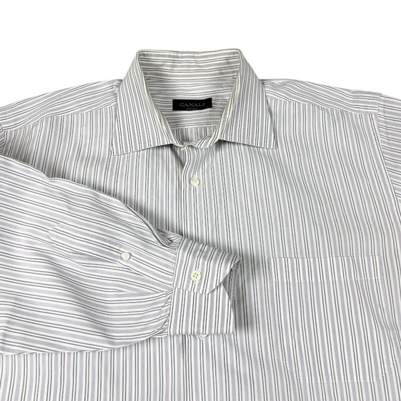 Canali | Shirts | Canali Made In Italy Mens Long Sleeve Dress Shirt ...